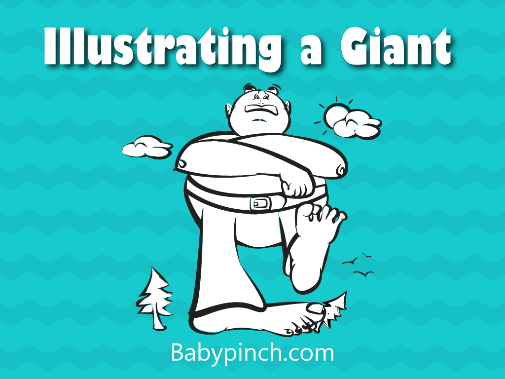 How I Illustrated the Giant For Baby's First ABC Book - Baby Pinch