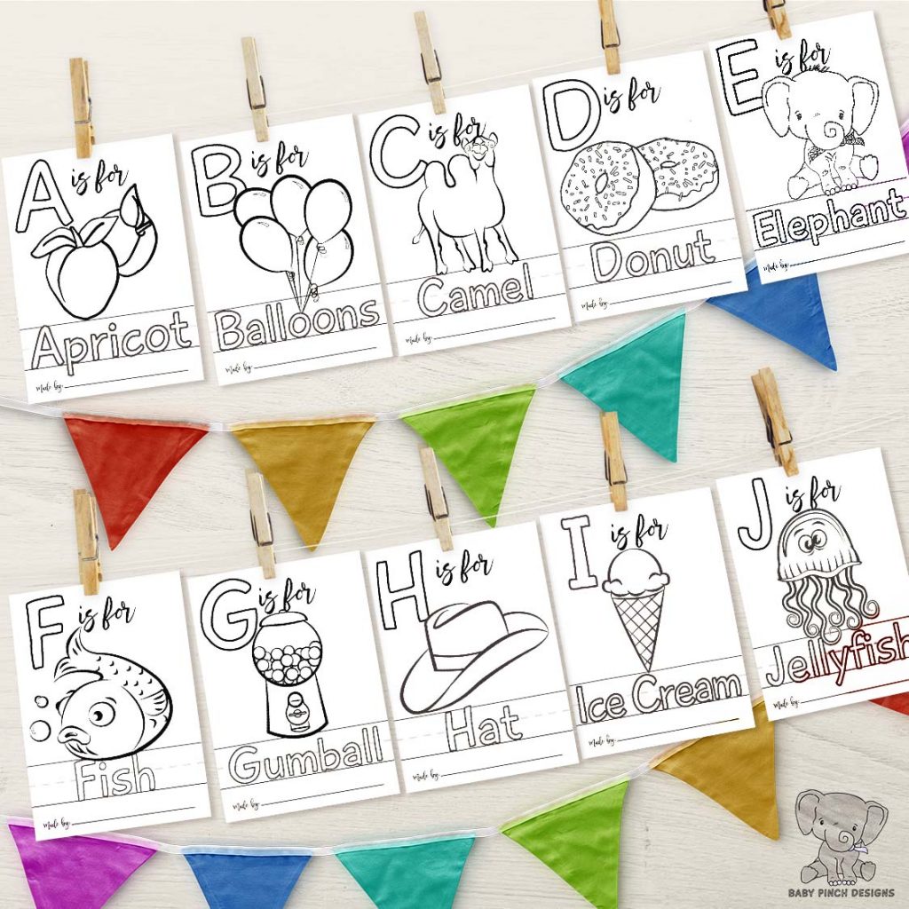 ABC Baby Shower Book - Unique Guest Activity - Baby Pinch